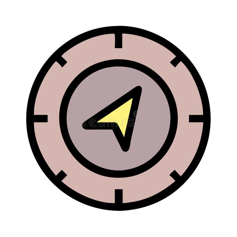 Vector Compass Minimal Design Navigation Symbol for Maps and Travel ...