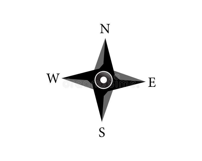 Vector - Compass Signs and Symbols Logo Stock Vector - Illustration of ...
