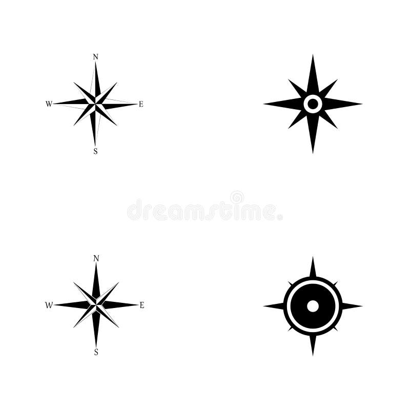 Vector - Compass Signs and Symbols Stock Vector - Illustration of ...