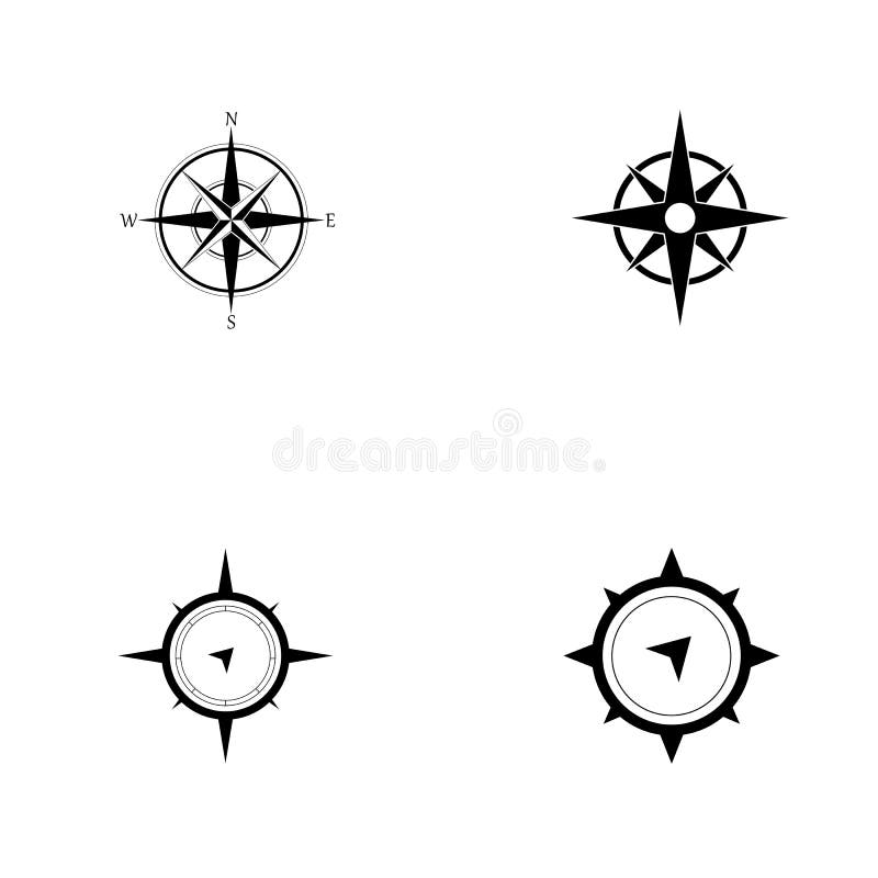 Vector - Compass Signs and Symbols Stock Vector - Illustration of ...