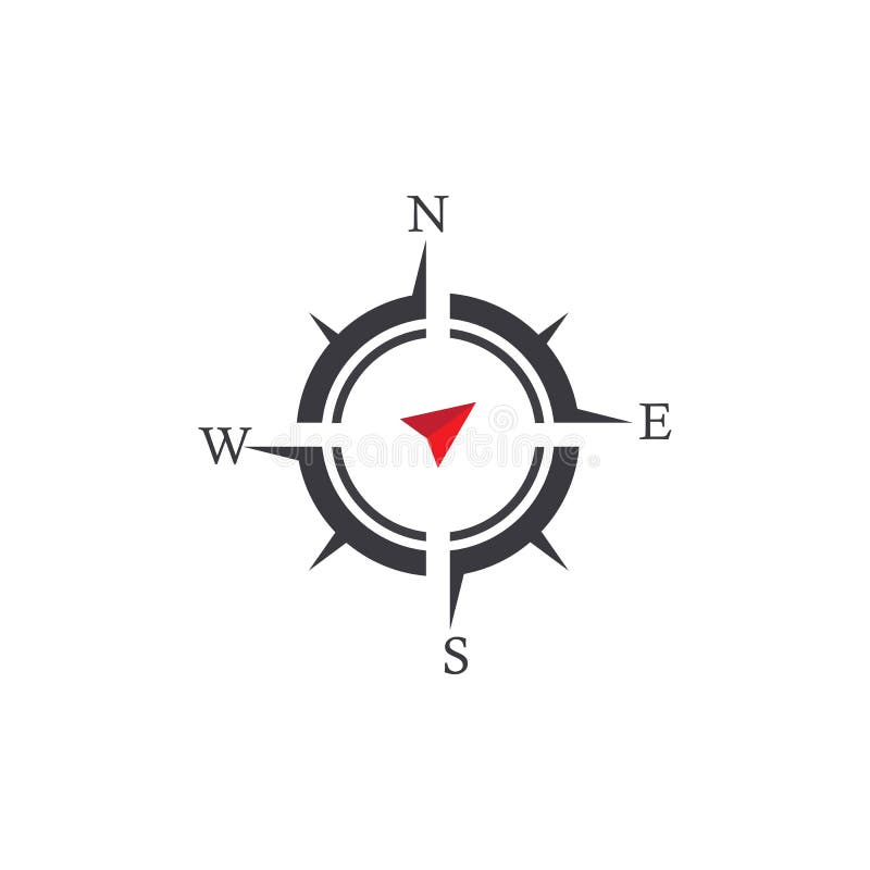 Vector - Compass Signs and Symbols Logo. Stock Vector - Illustration of ...