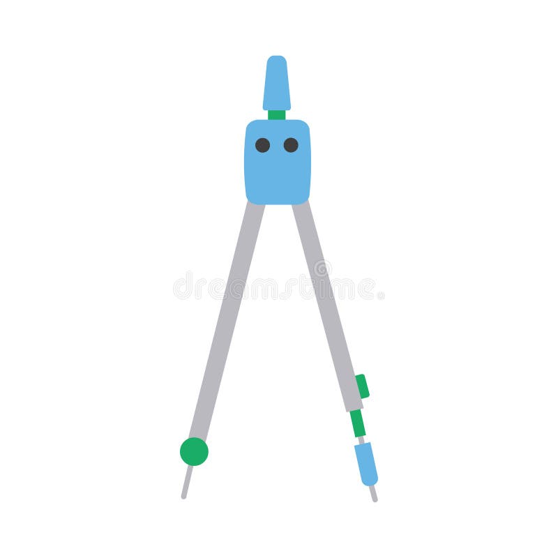 Vector Compass Tool Icon. Drawing Tool. School Craft Art Supply Stock ...