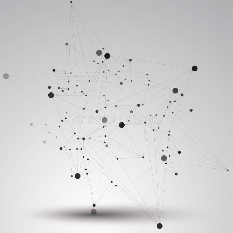 Vector Complicated 3d Figure, Modern Digital Technology Style Form ...