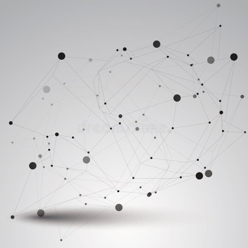 Vector Complicated 3d Figure, Modern Digital Technology Style Form ...