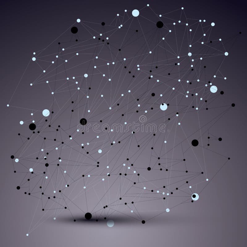 Vector Complicated 3d Figure, Modern Digital Technology Style Form ...