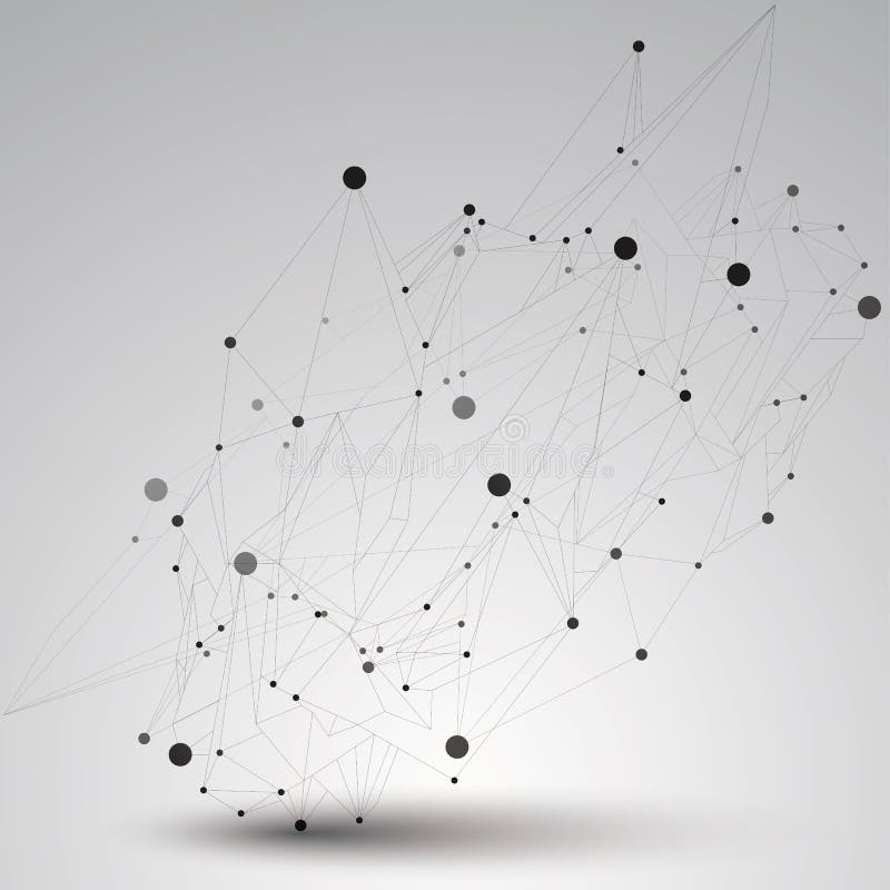 Vector Complicated 3d Figure, Modern Digital Technology Style Stock ...