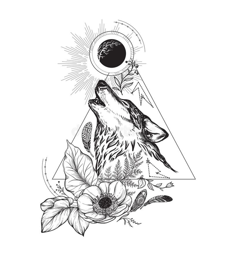 Wolf Moon Tattoo
