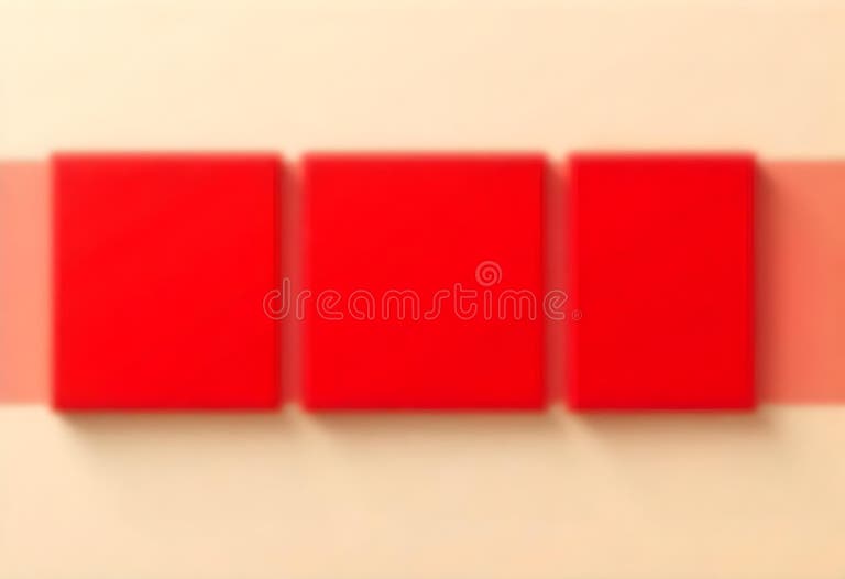 Vector Composition of Flat Panels with Subtle Drop Shadows Over Beige ...