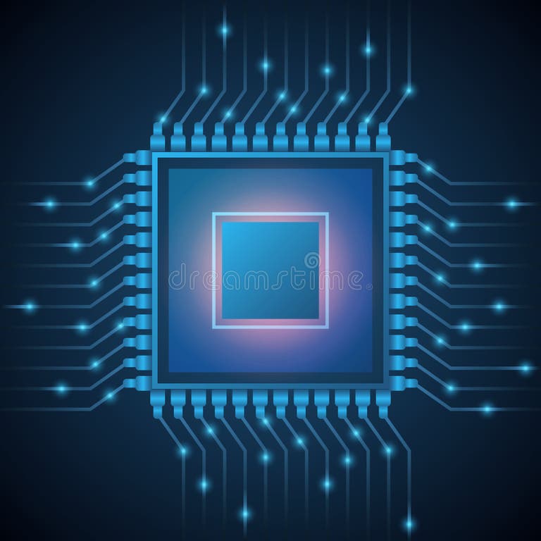 Vector Computer CPU Processor System Chip. Abstract Data Flow in Core ...