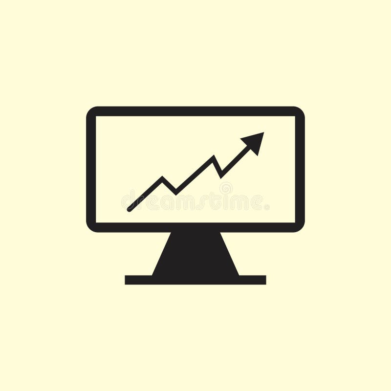Vector Computer Diagram Icon Stock Vector - Illustration of marketing ...