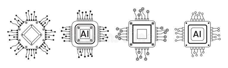 Cpu Outline Chip Stock Illustrations – 11,065 Cpu Outline Chip Stock ...