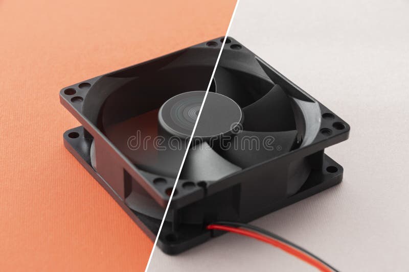 Vector Computer Fan, the Screen is Divided Diagonally Stock Image ...