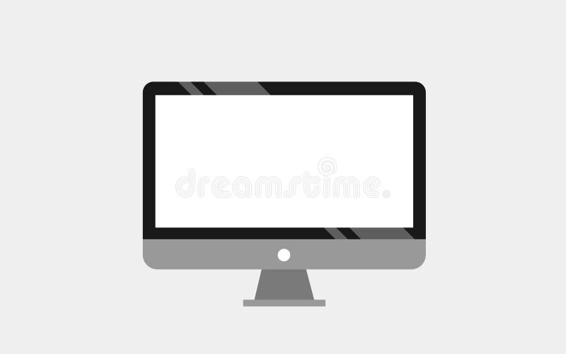 Vector Computer in Flat Design Stock Vector - Illustration of laptop ...