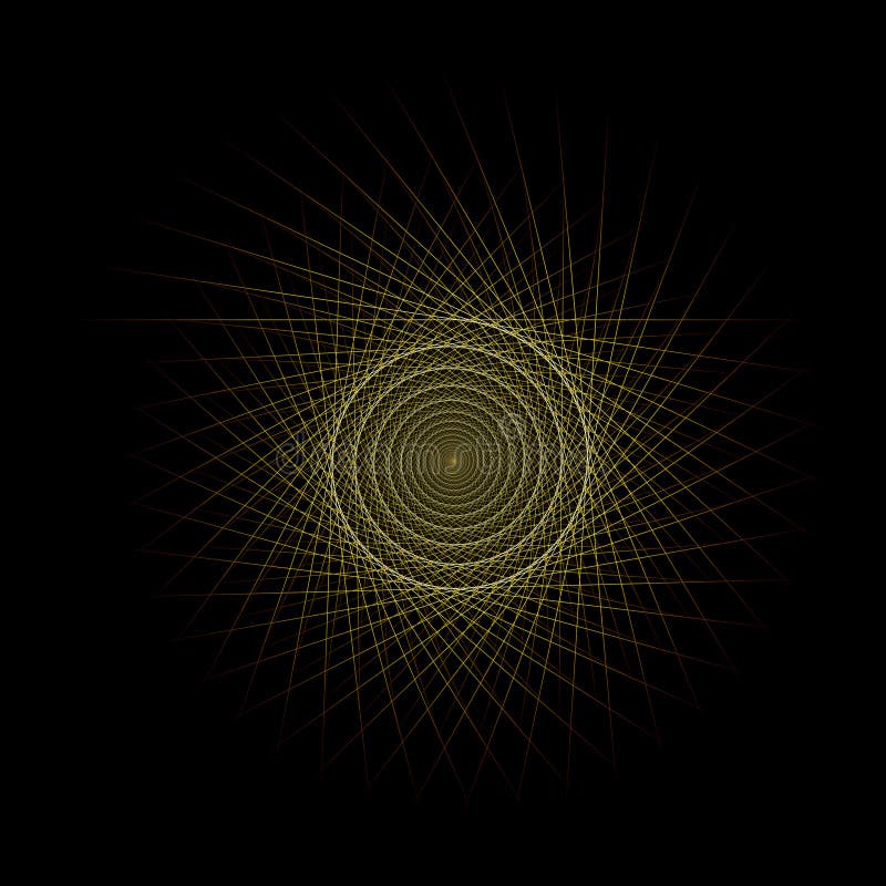 Vector Computer Generated Helix Fractal Generative Art Stock Vector ...