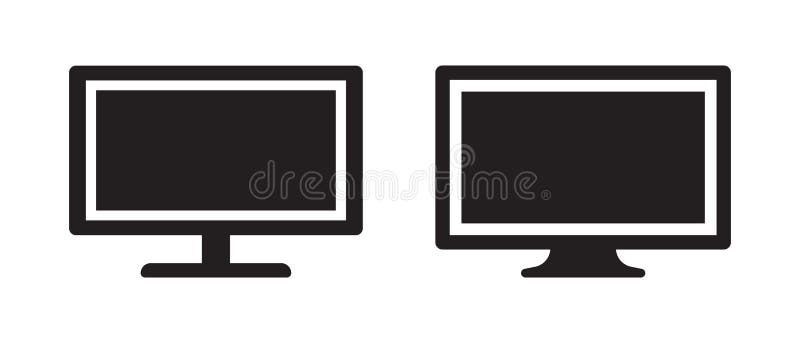 Vector Computer Icon Set. Computer Symbols Stock Illustration ...