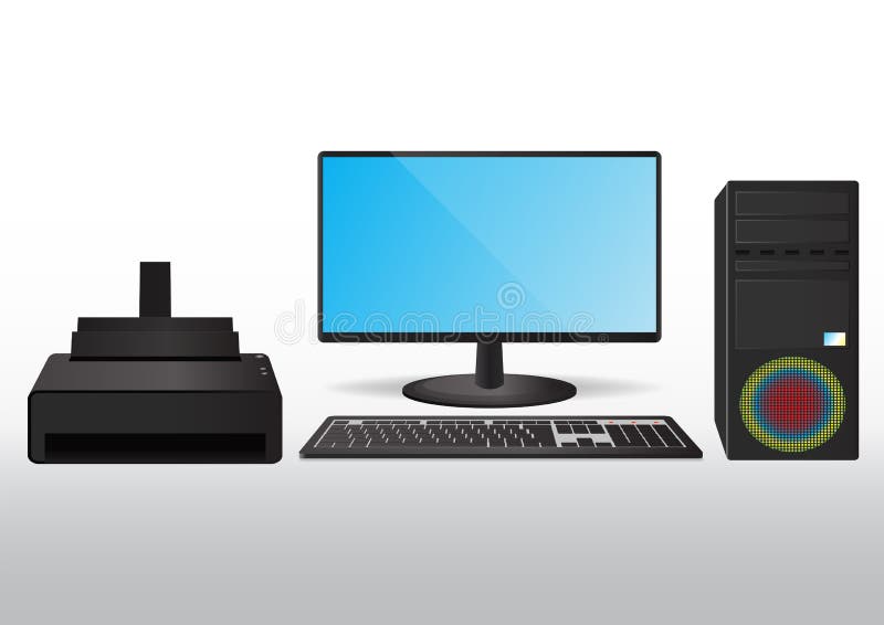 Vector computer icon set stock vector. Illustration of copy - 186816981