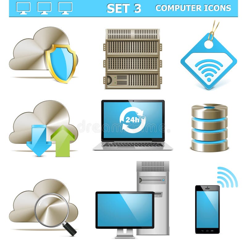 Storage Icons Set Stock Illustrations – 41,368 Storage Icons Set Stock ...