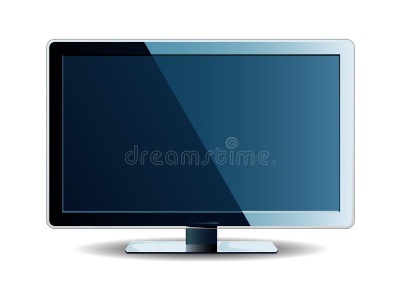 Desktop Computer stock vector. Illustration of grey, monitor - 30415394