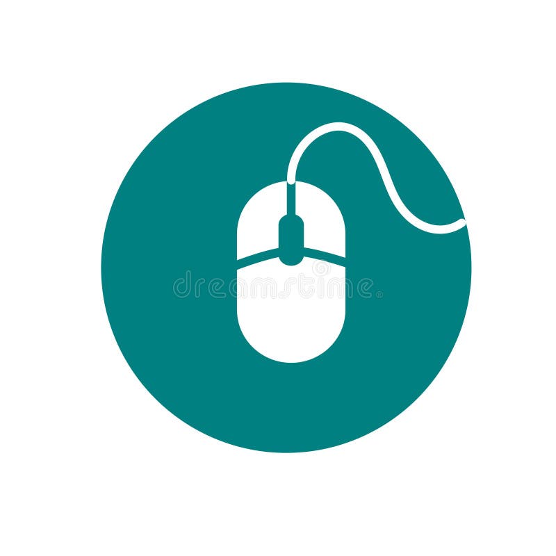 Vector of Computer Mouse Icon in Flat Design Stock Vector ...