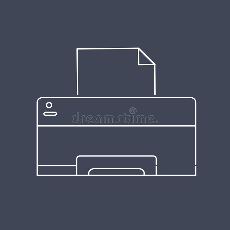 Vector of Computer Printer Icon Stock Vector - Illustration of icon ...