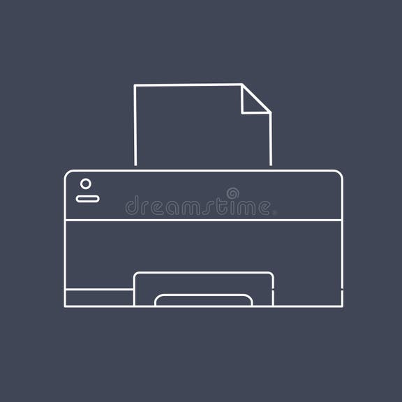 Vector of Computer Printer Icon Stock Vector - Illustration of icon ...