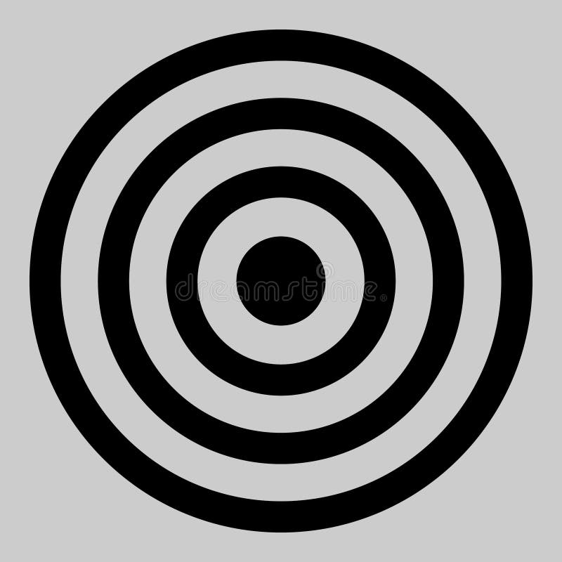 Vector Concentric Circles Icon Illustration Stock Vector - Illustration ...