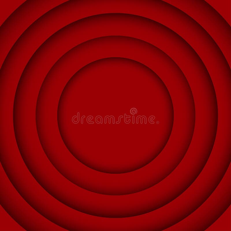 Vector Concentric Red6 Circle. Red Background. Stock Vector ...