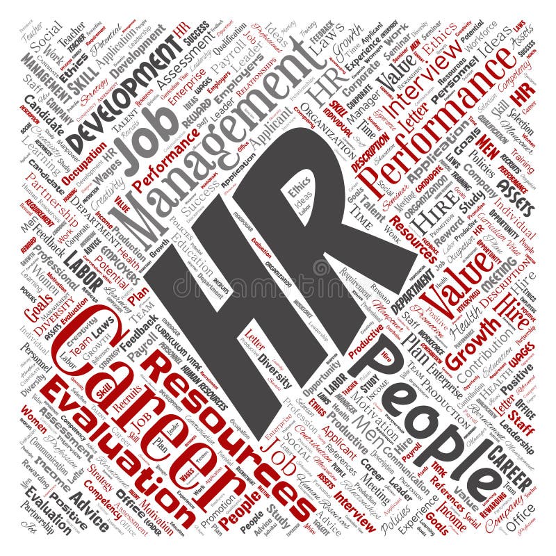 Vector Hr or Human Resources Career Management Stock Vector ...