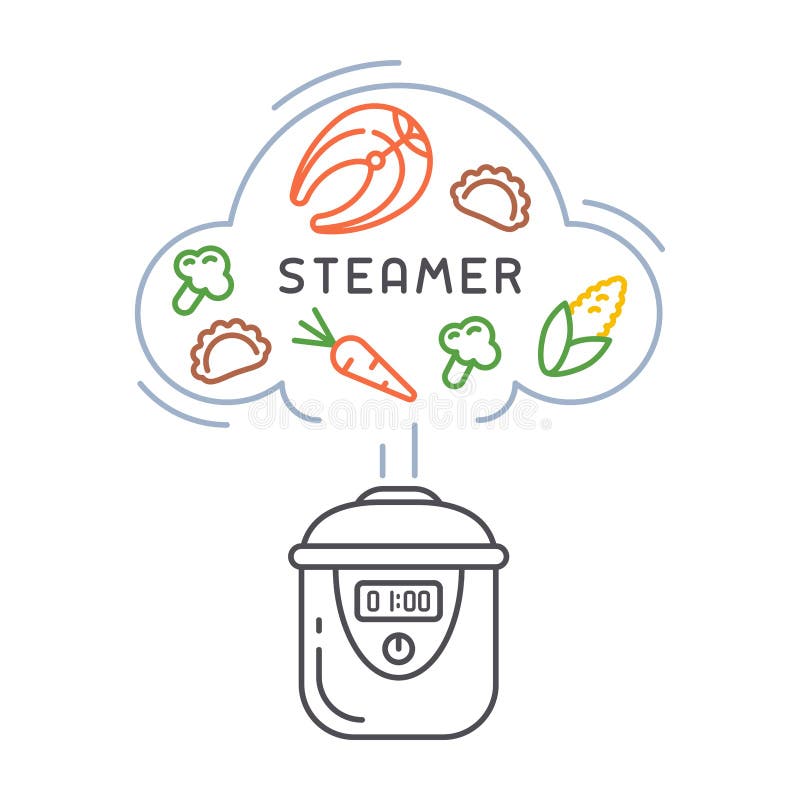 Vector Concept of Cooking in a Double Boiler Stock Vector ...