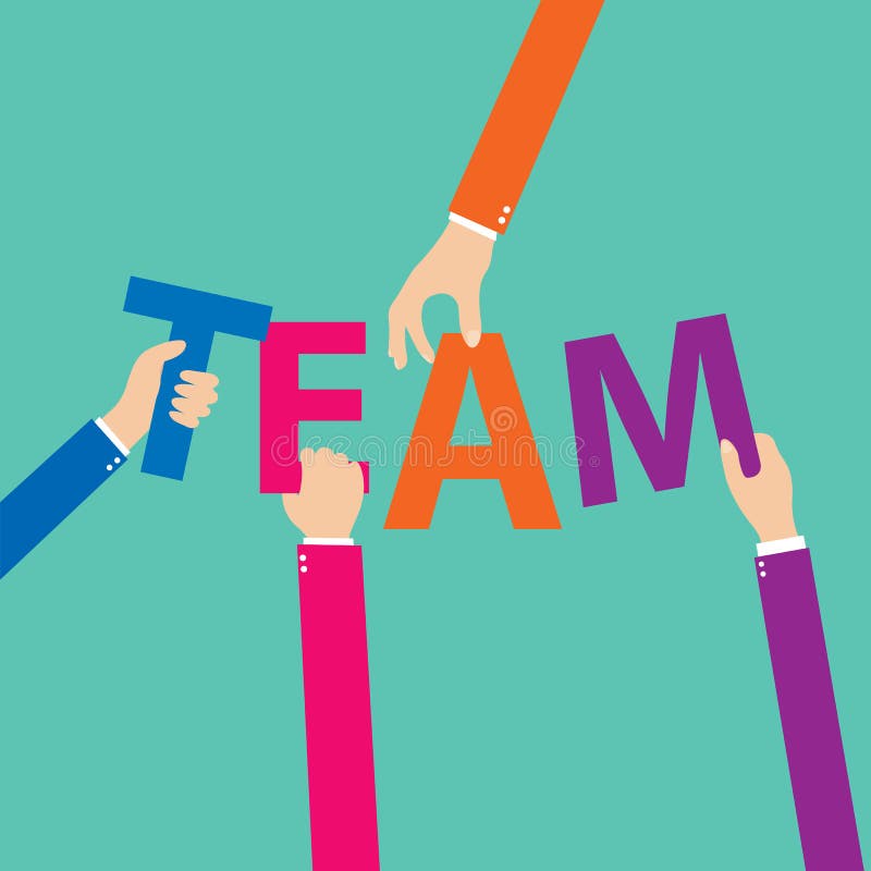 Team Teamwork Business Meeting Concept, Flat Style, Infographics ...