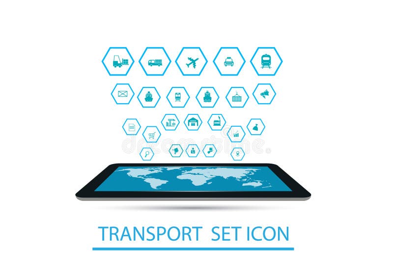 Vector-Concept of Digital Transportation Logistics Business Model on ...