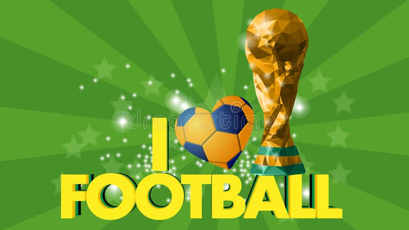 Vector: Concept I Love Football Editorial Photography - Illustration of ...