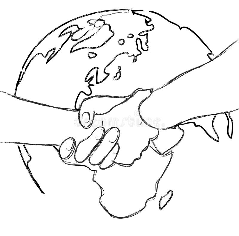 World Peace Handshake Stock Illustrations – 1,026 World Peace Handshake ...