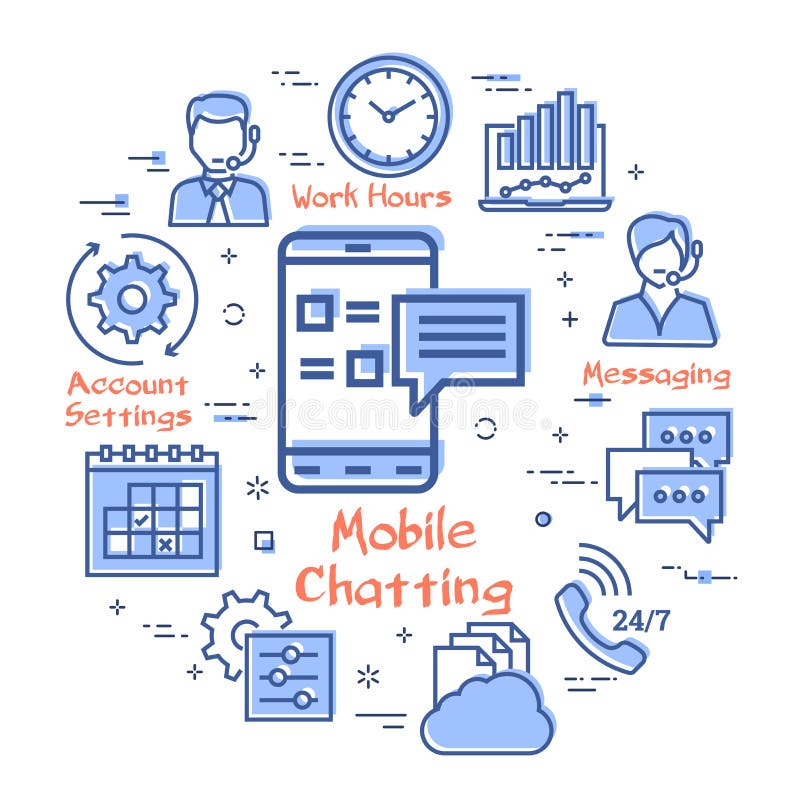 Chatting Icon Sign And Symbol. Chatting Color Icon For Website Design ...