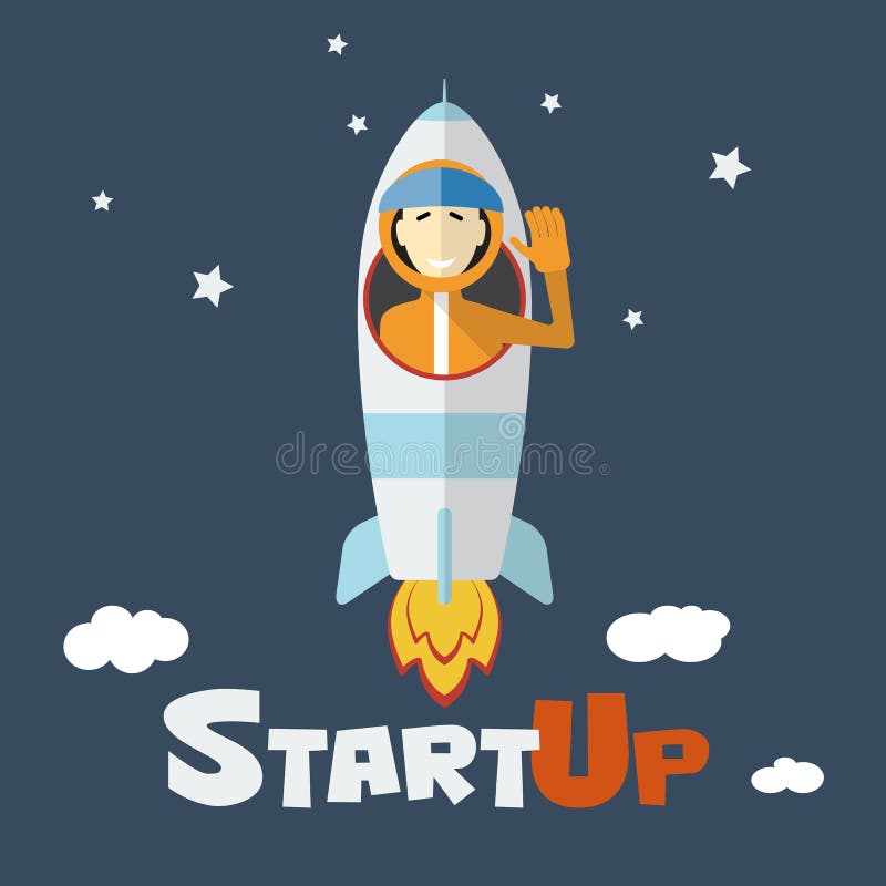Vector Concept of Start Up New Business Stock Vector - Illustration of ...