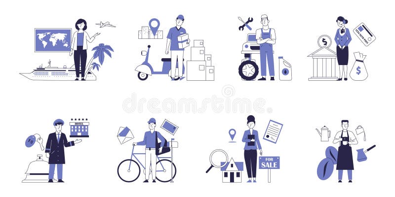 Vector Concepts of Services Stock Vector - Illustration of symbol ...