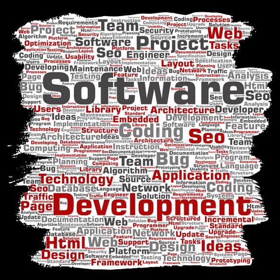 Vector Conceptual Software Development Project Stock Illustration ...