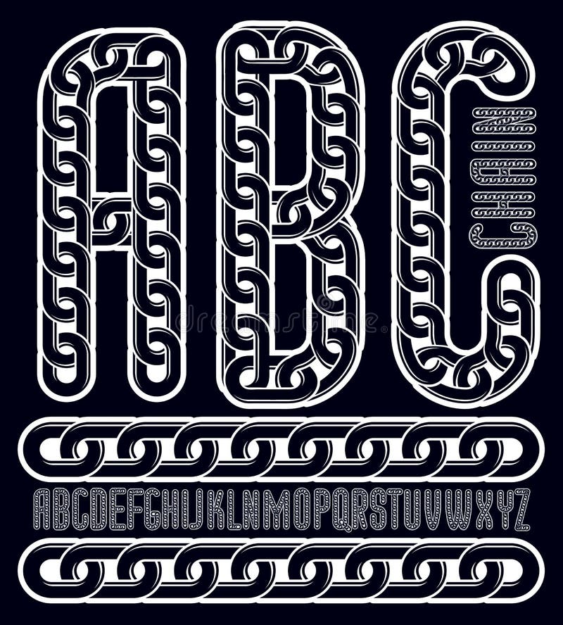 Vector Condensed, Tall Font. Trendy Typescript Can Be Used in Ar Stock ...