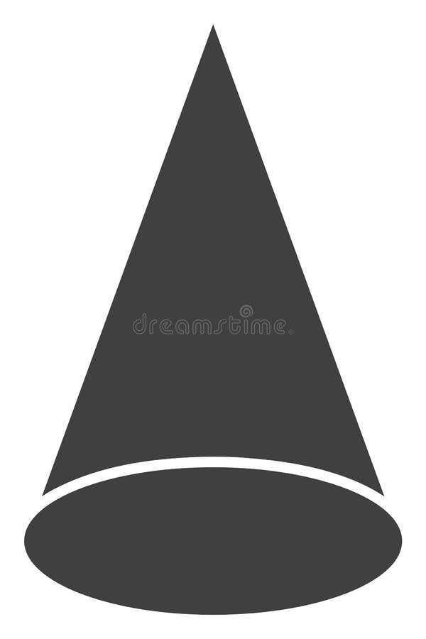 Vector Cone Figure Icon stock vector. Illustration of figure - 139405393