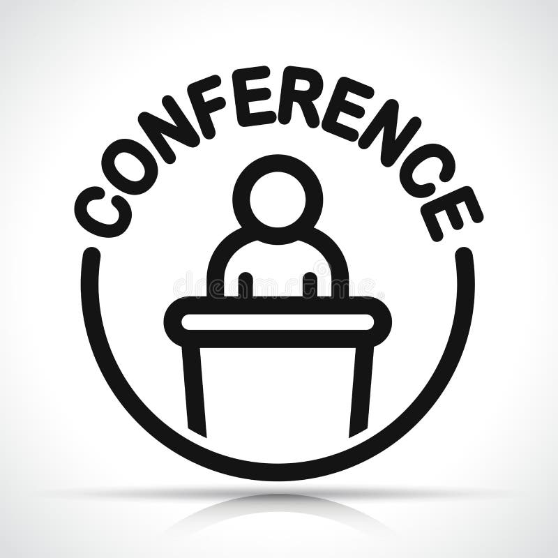 Vector Conference Icon Design Concept Stock Vector - Illustration of ...