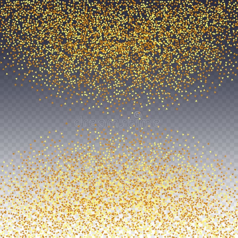 Gold Confetti Vector