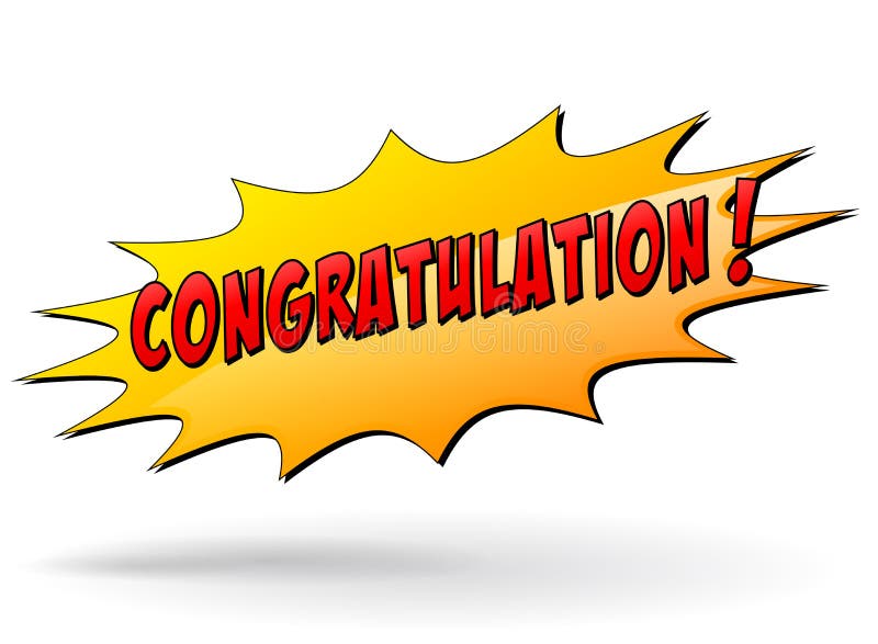Congrats stock illustration. Illustration of congrats - 12532196
