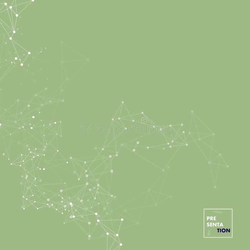 Vector Connect Line and Dot. Geometric Triangle Concept. Abstract ...