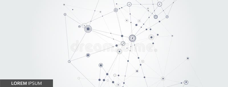 Vector Connect Lines and Dots. Banner Template for Science and ... Vector Connect Lines and Dots. Banner Template for Science and ...