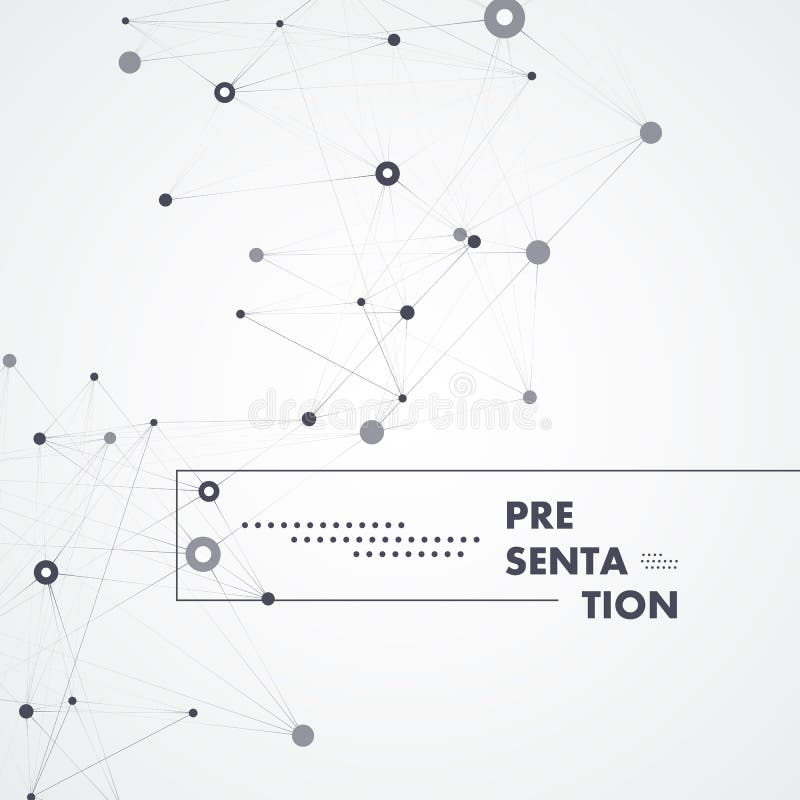 Vector Connection Abstract Molecules. Science and Technology Graphic ...