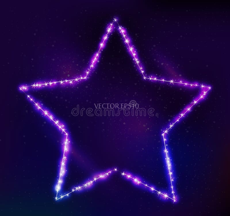 Vector Constellation Frame in Space Stock Vector - Illustration of ...