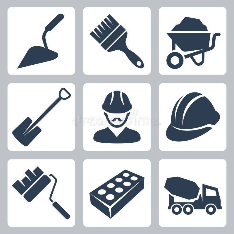 Vector Construction Icons Set Stock Images - Image: 34986004