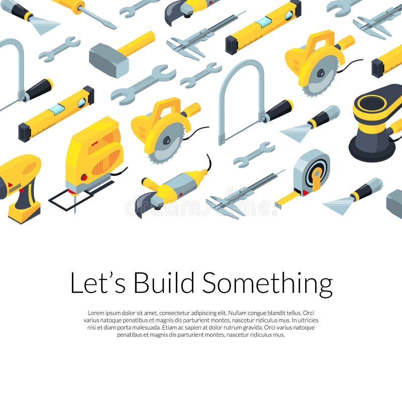 Isometric Construction Tools Stock Illustrations – 2,701 Isometric ...