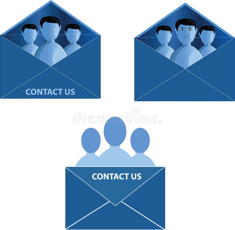 Vector contact us icon stock vector. Illustration of design - 35853931