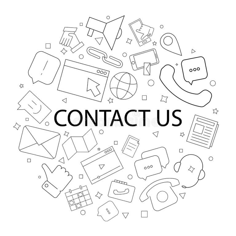 Contact Icon Pattern Stock Illustrations – 16,238 Contact Icon Pattern ...